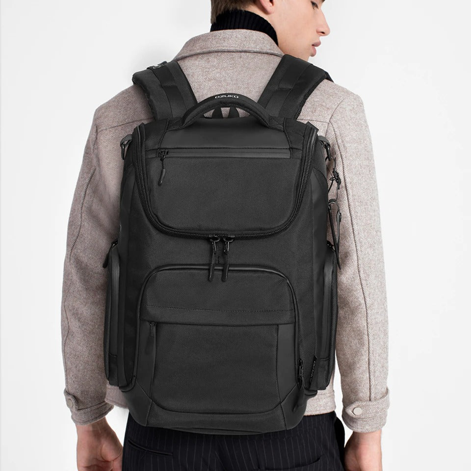 Black Utility Backpack | CYBER TECHWEAR®