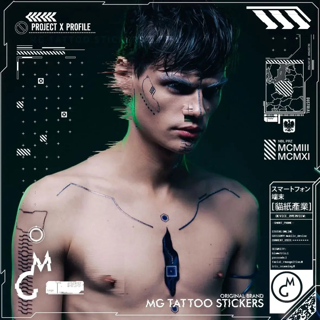 Loading image: Cyberpunk tattoos