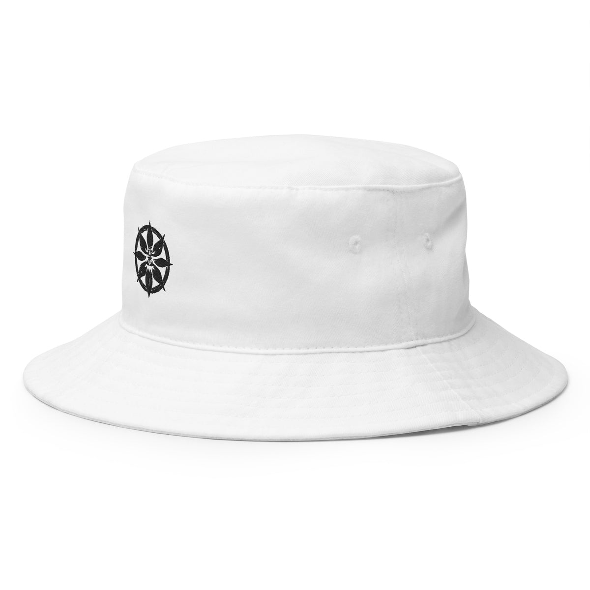 Edgy Street White Bucket Hat | CYBER TECHWEAR®