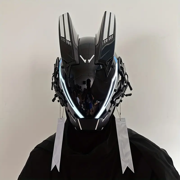 Loading image: Hybrid Cyberpunk Helmet | CYBER TECHWEAR®