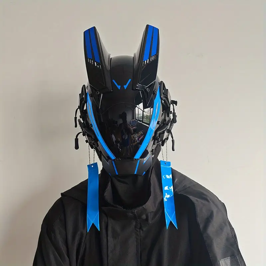 Loading image: Hybrid Cyberpunk Helmet | CYBER TECHWEAR®