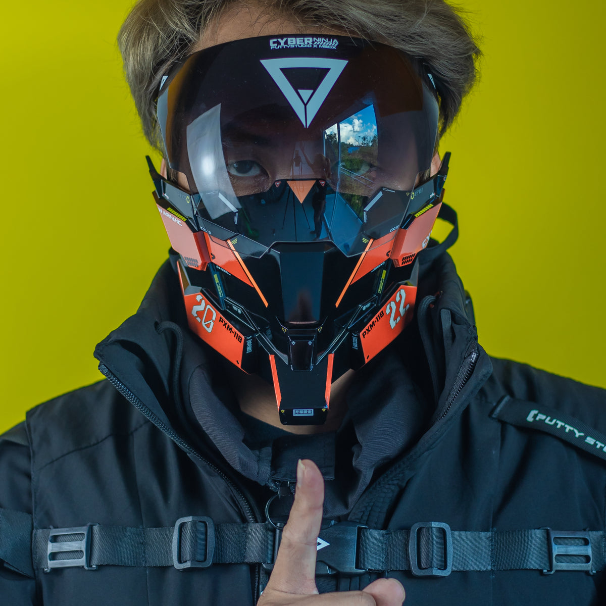 Experience the Future: Handcrafted Cyberpunk Techwear Face Mask | CYBER ...