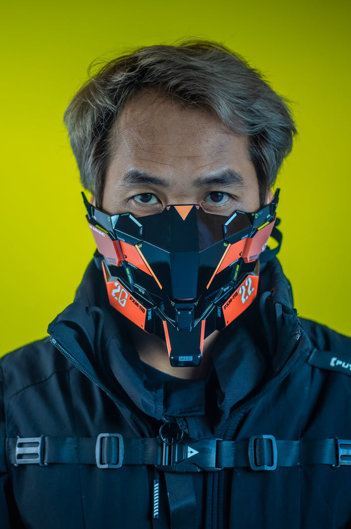 Experience the Future: Handcrafted Cyberpunk Techwear Face Mask | CYBER ...