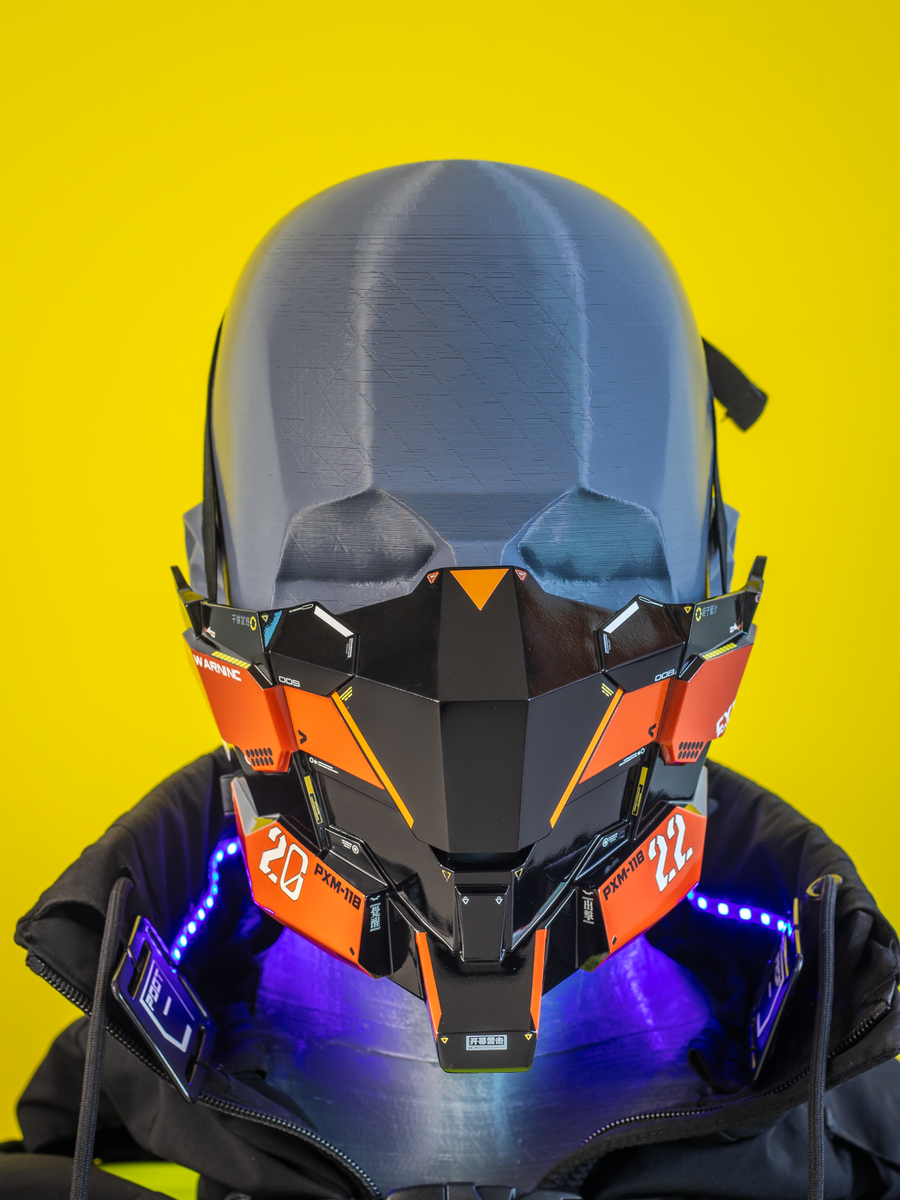 Experience the Future: Handcrafted Cyberpunk Techwear Face Mask | CYBER ...