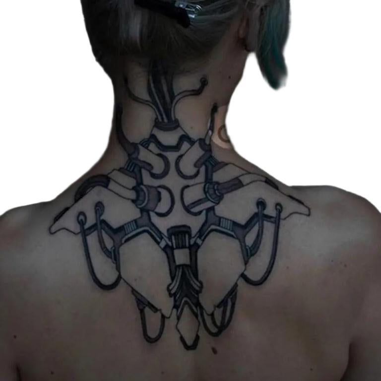 Neck Cyberpunk Tattoo – CYBER TECHWEAR