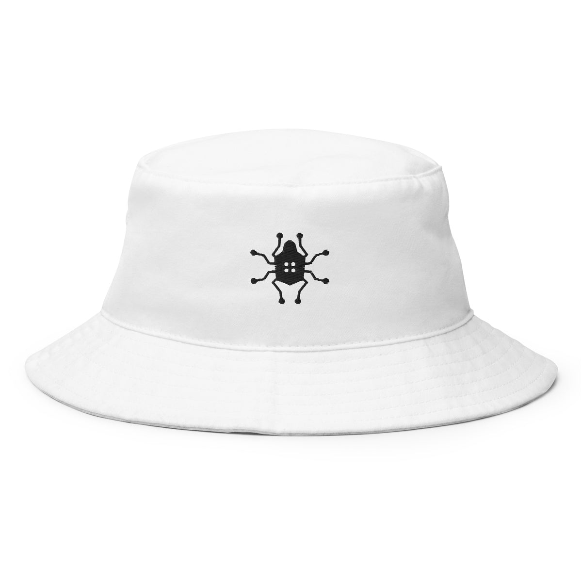 Refined Look White Bucket Hat | CYBER TECHWEAR®