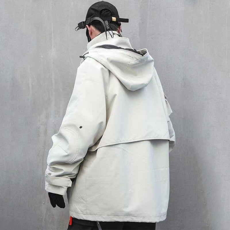 High Collar Techwear Jacket: Harajuku Style Meets Functionality – CYBER ...