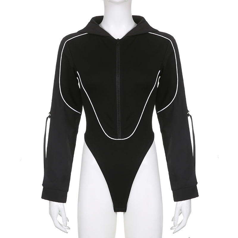 Zipper Bodysuit Techwear: Edgy, Elegant, & Elite – TECHWEAR