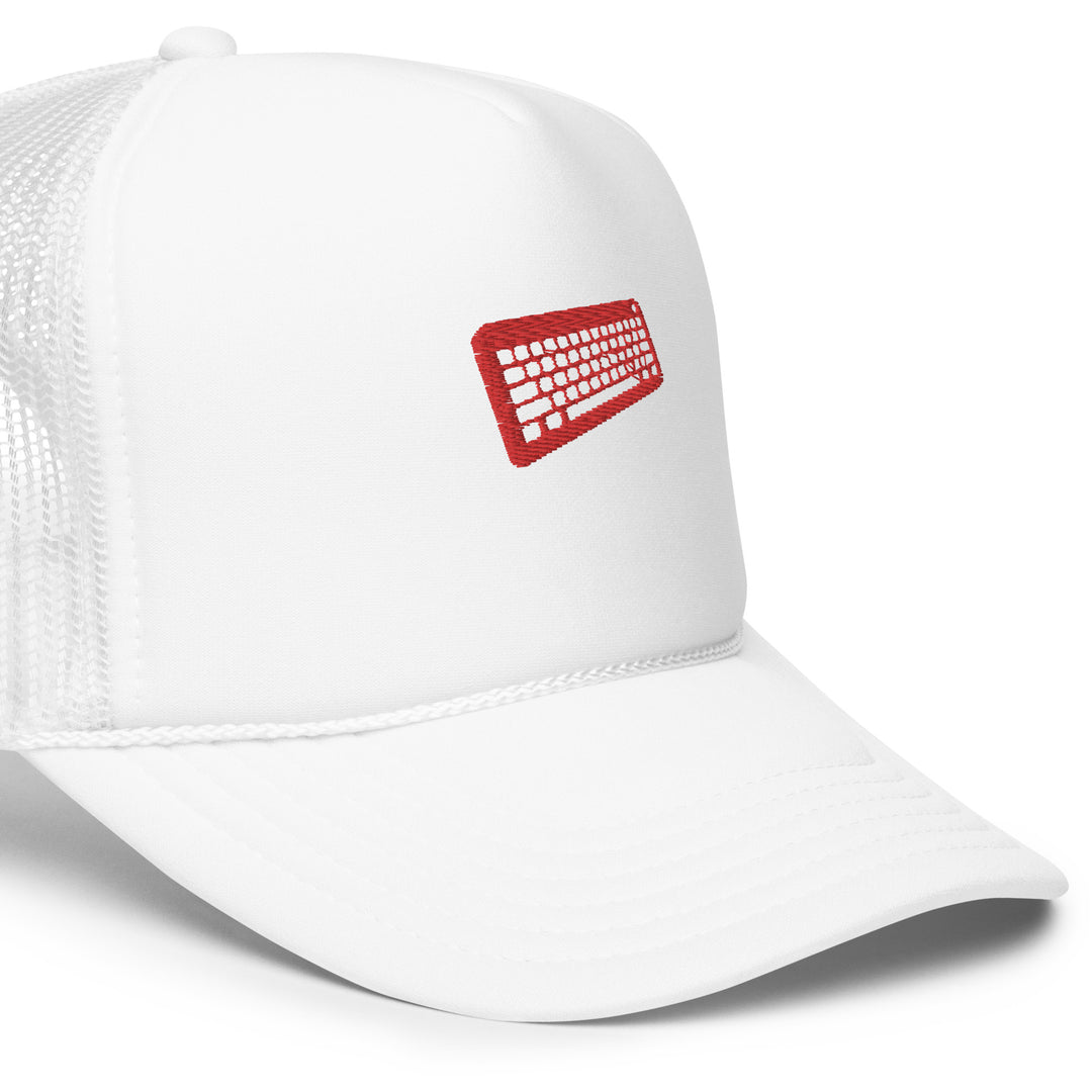 Home White Keyboard Trucker Hat