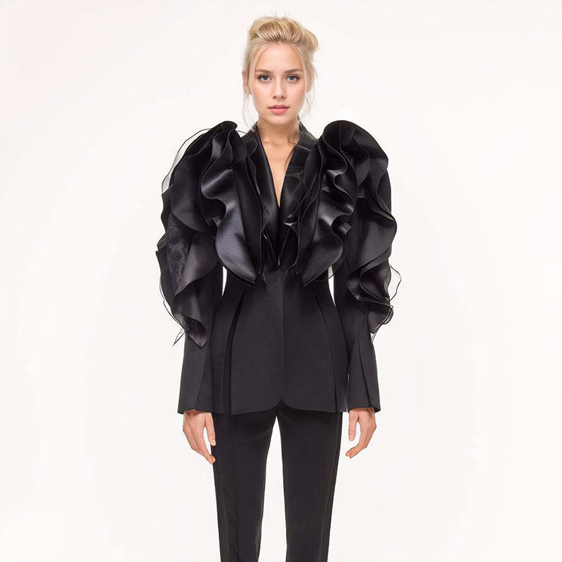 Blazer Asymmetric Jacket Women Spring – CYBER TECHWEAR