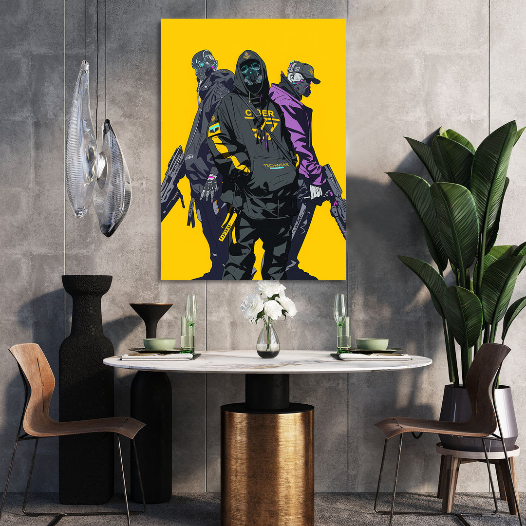 Loading image: Bold Colors Cyberpunk Art | CYBER TECHWEAR®