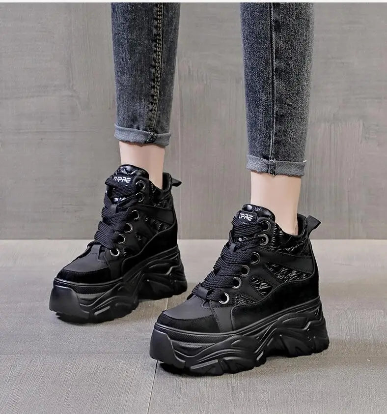 Comfort Wedge Platform Sneakers | CYBER TECHWEAR®