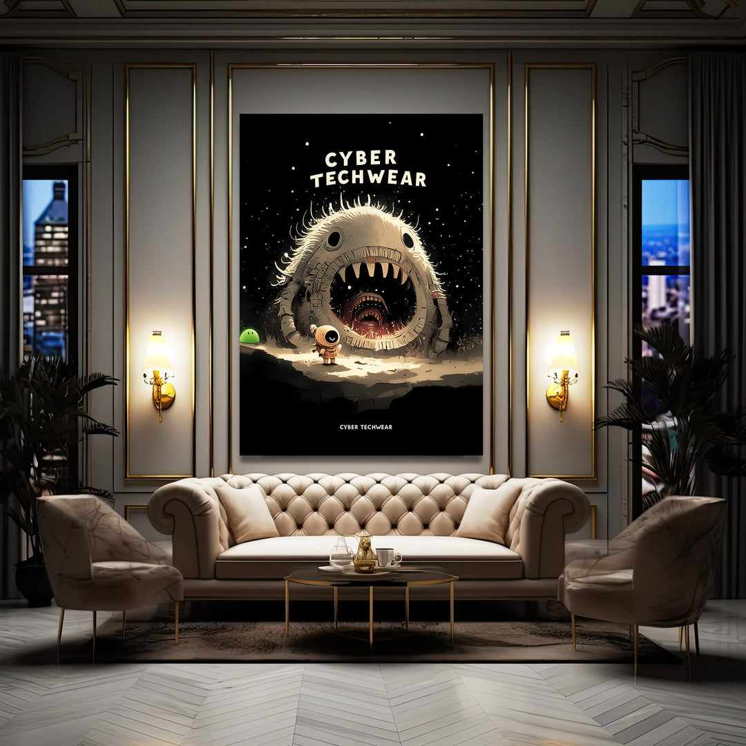 Loading image: Cyberpunk Art Cosmic Beast | CYBER TECHWEAR®