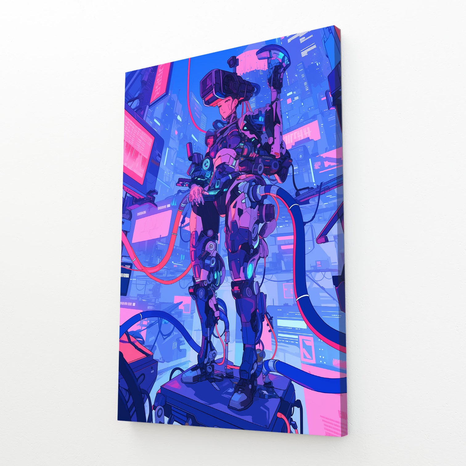 Loading image: Cyberpunk Art Digital Soldier | CYBER TECHWEAR®