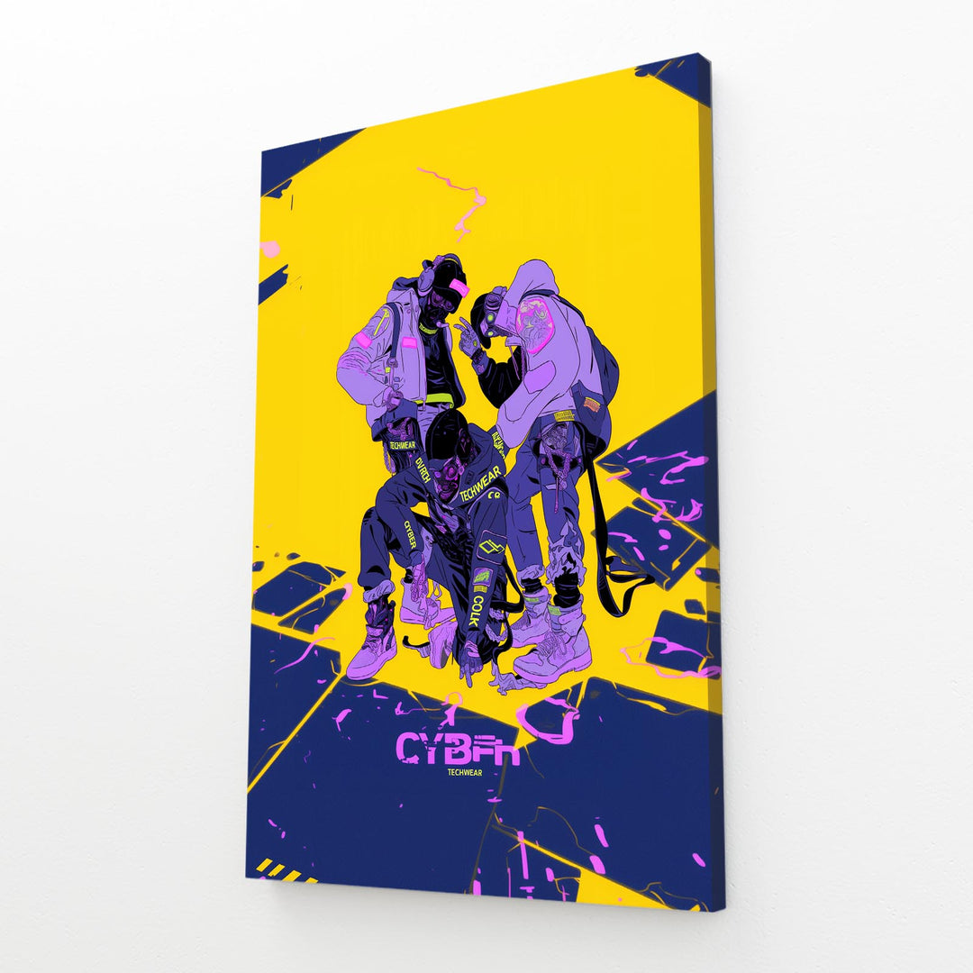 Home Cyberpunk Art Futuristic Neon Wall