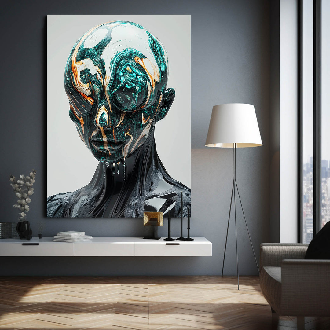 Loading image: Cyberpunk Art Liquid Mind | CYBER TECHWEAR®