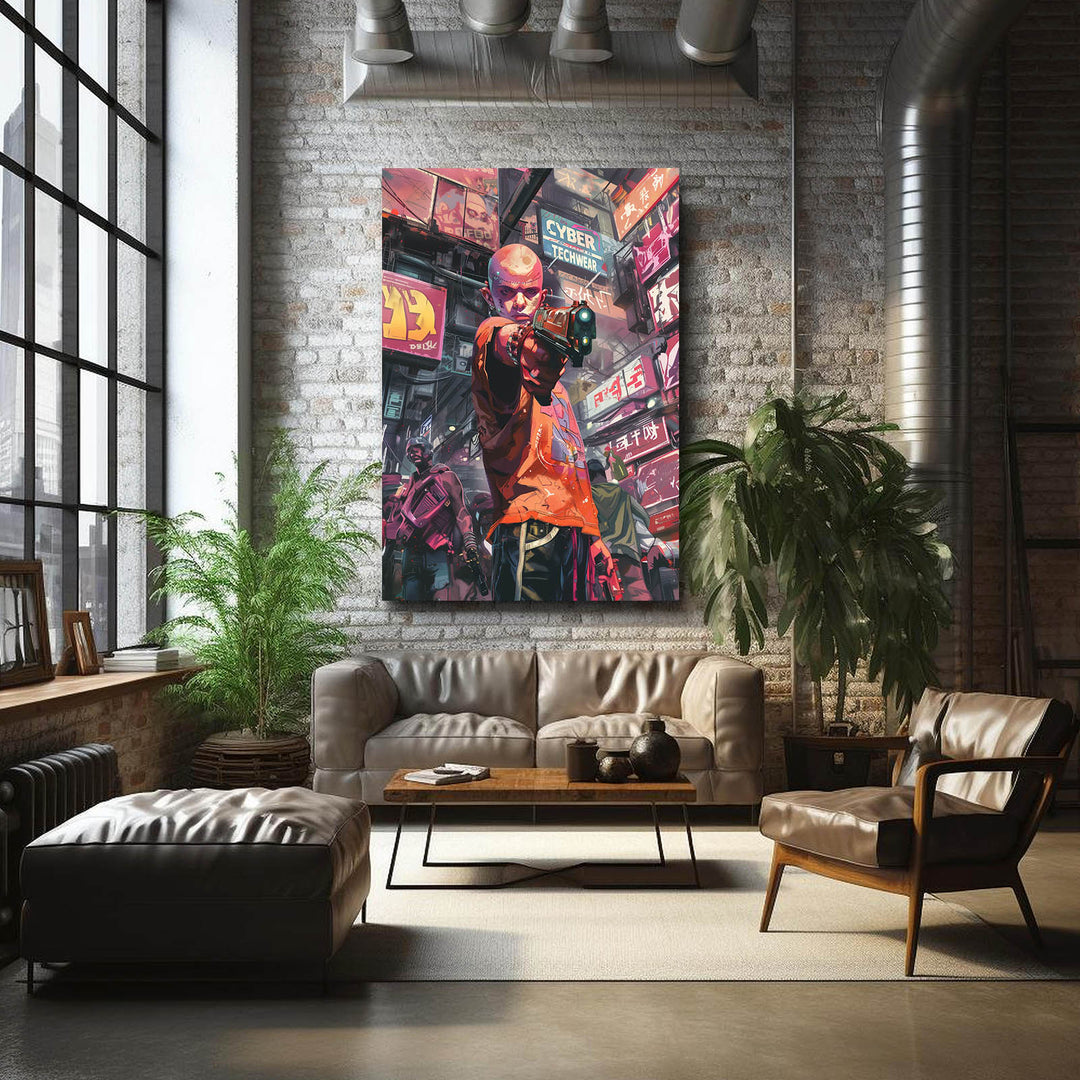 Home Cyberpunk Art Neon Guardian