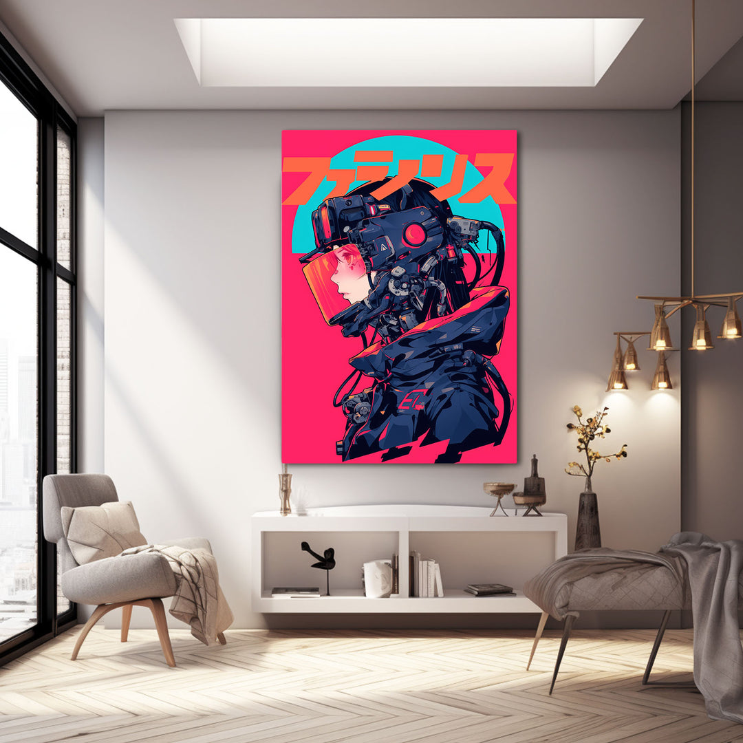 Cyberpunk Art Neon Scout
