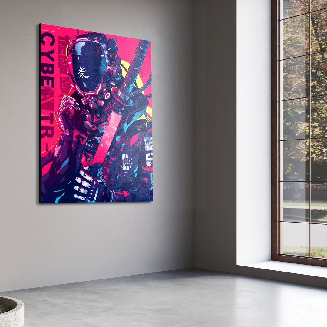 Loading image: Cyberpunk Art Samurai Warrior | CYBER TECHWEAR®