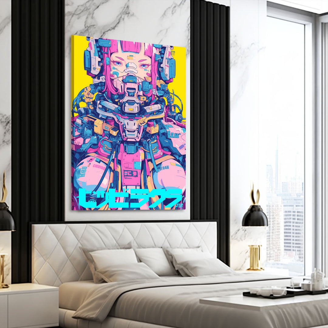 Cyberpunk Art Tech Guardian