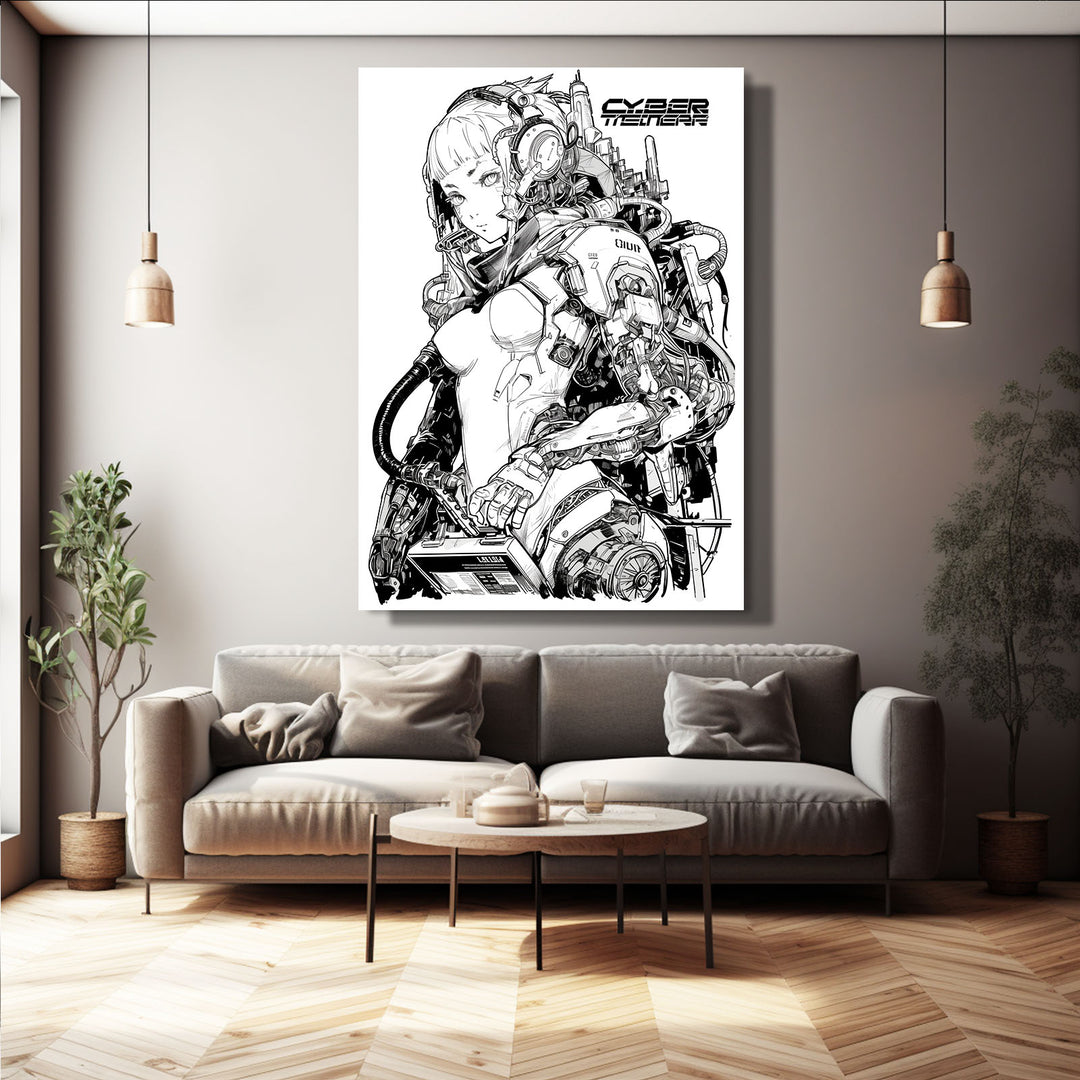 Loading image: Cyberpunk Art Tech Mechanic | CYBER TECHWEAR®