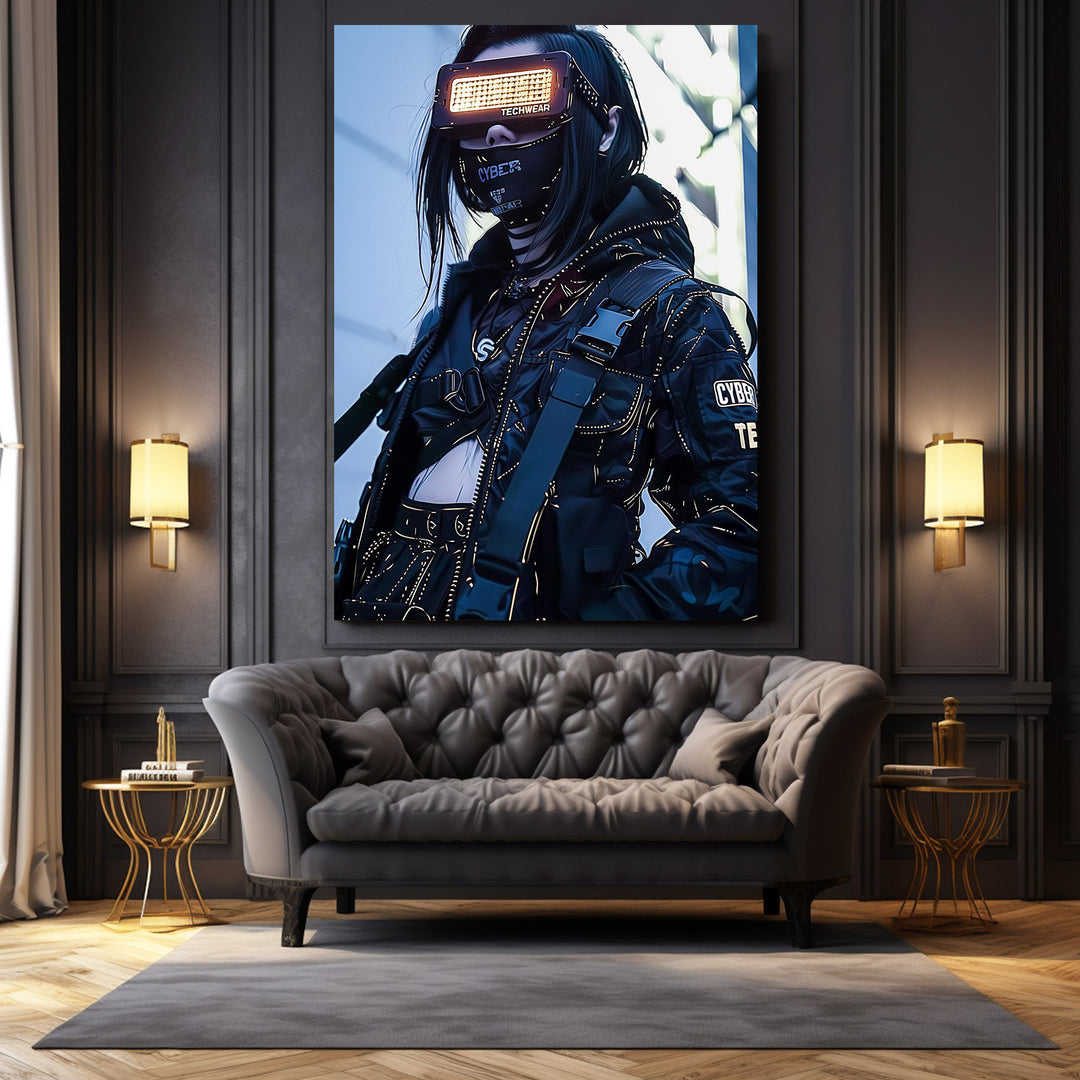 Loading image: Cyberpunk Art Techwear Mask | CYBER TECHWEAR®