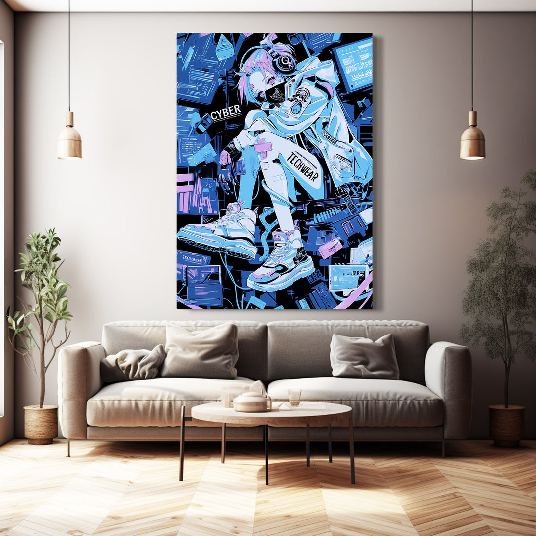 Loading image: Cyberpunk Art Urban Hacker | CYBER TECHWEAR®