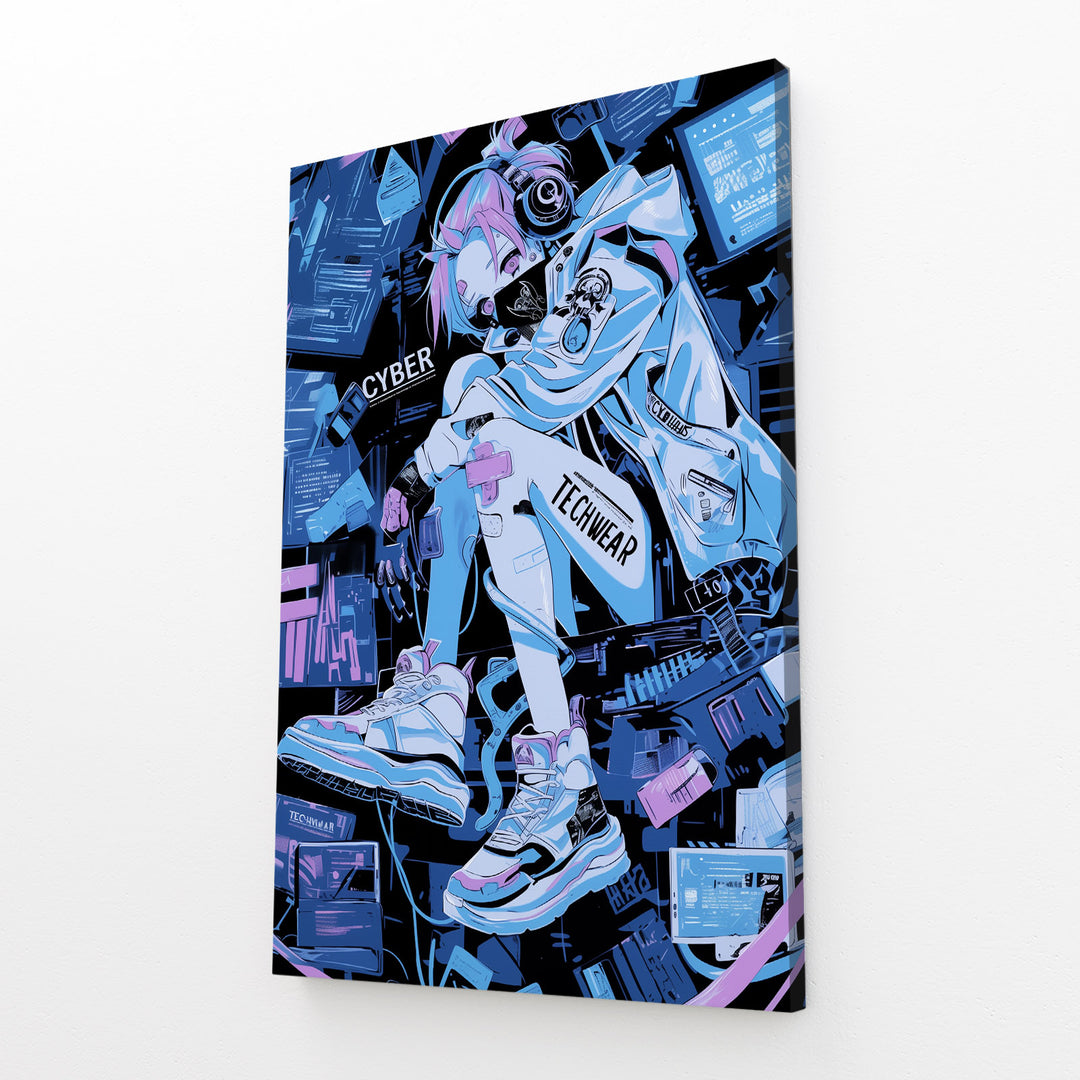 Loading image: Cyberpunk Art Urban Hacker | CYBER TECHWEAR®
