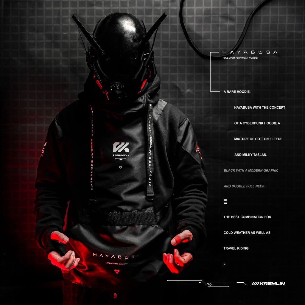 Cyberpunk samurai hoodie | CYBER TECHWEAR®