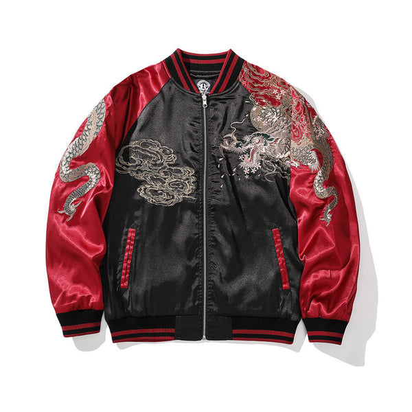 Dragon Embroidered Cyberpunk Jacket