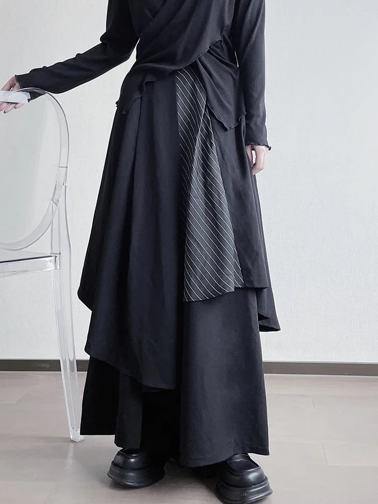 Irregular Elastic Waist Skirt Pants | CYBER TECHWEAR®