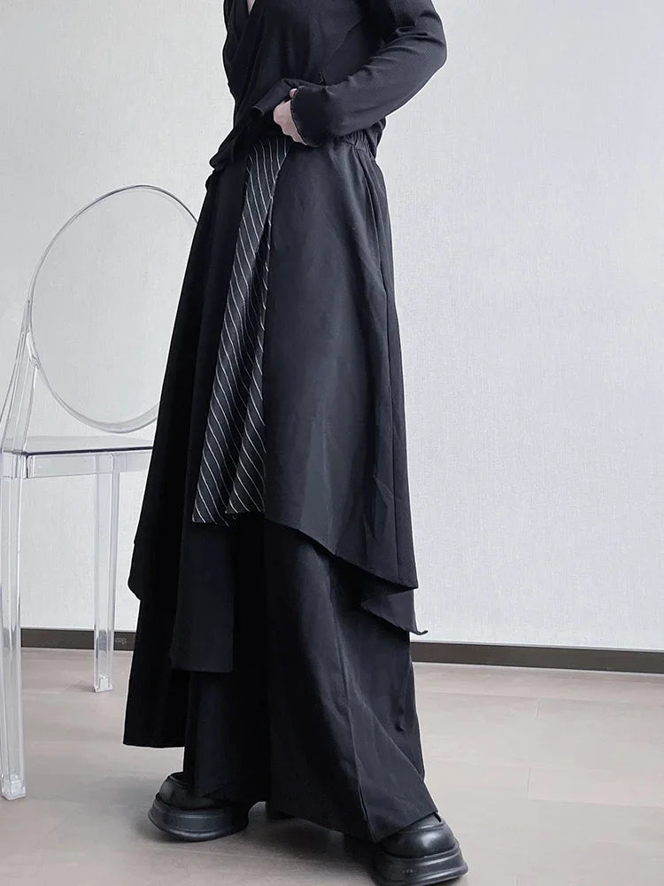 Irregular Elastic Waist Skirt Pants | CYBER TECHWEAR®