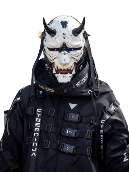 Japanese Oni mask - Handcrafted | CYBER TECHWEAR®
