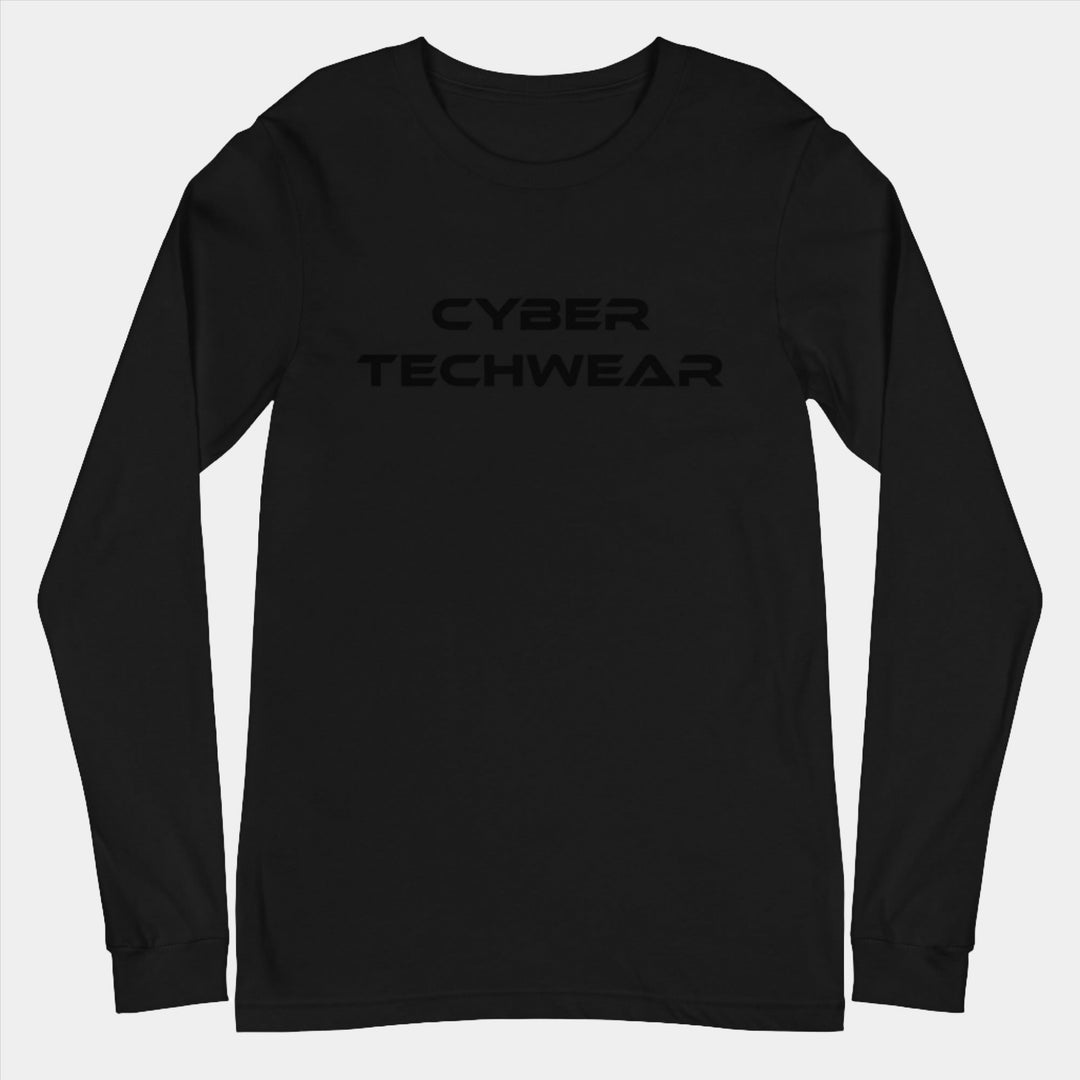 Long Sleeve Graphic Black Tees