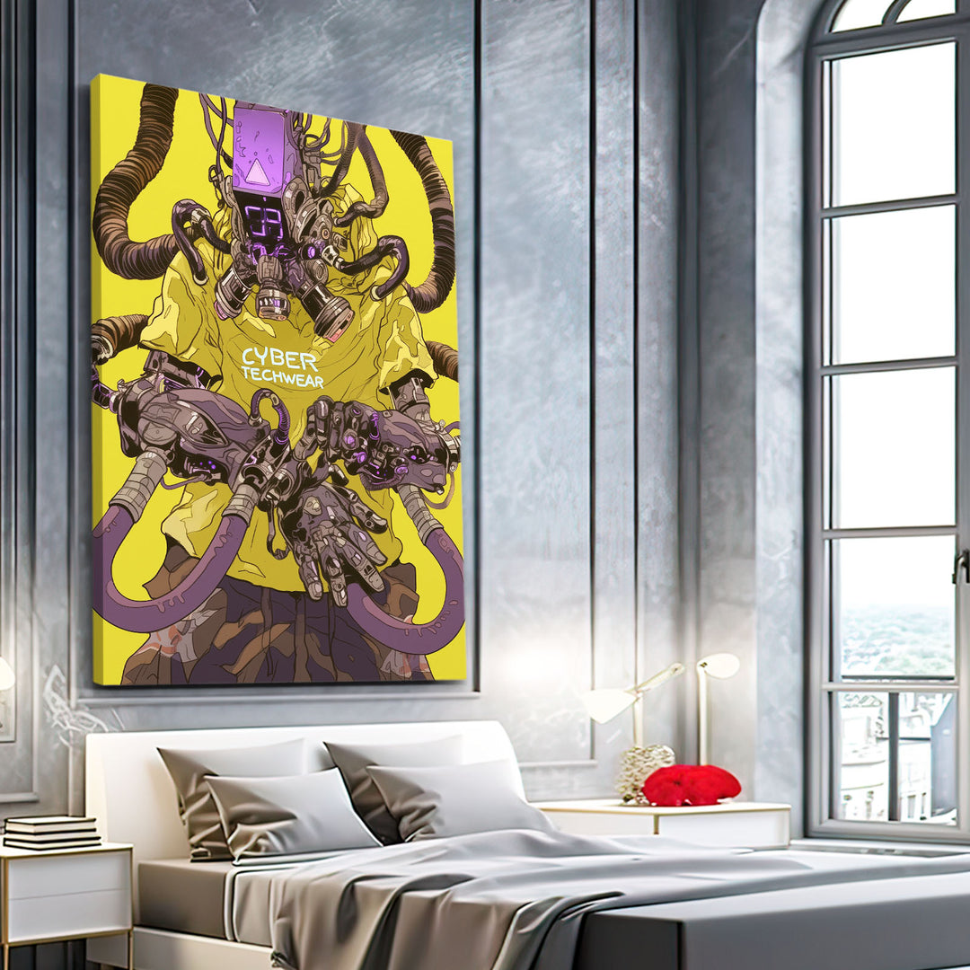 Loading image: Neon Futuristic Cyberpunk Art | CYBER TECHWEAR®