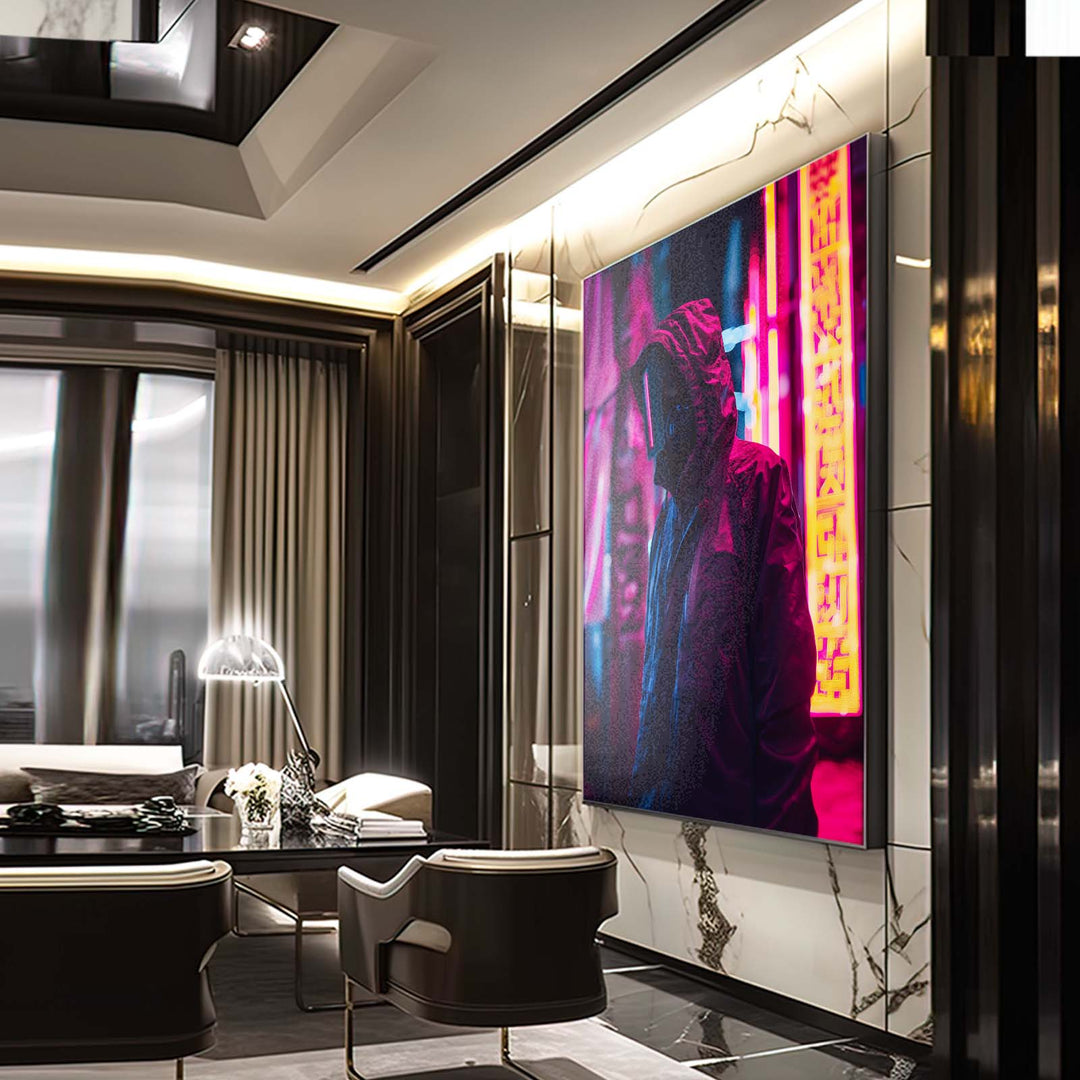 Neon Outcast Cyberpunk Art