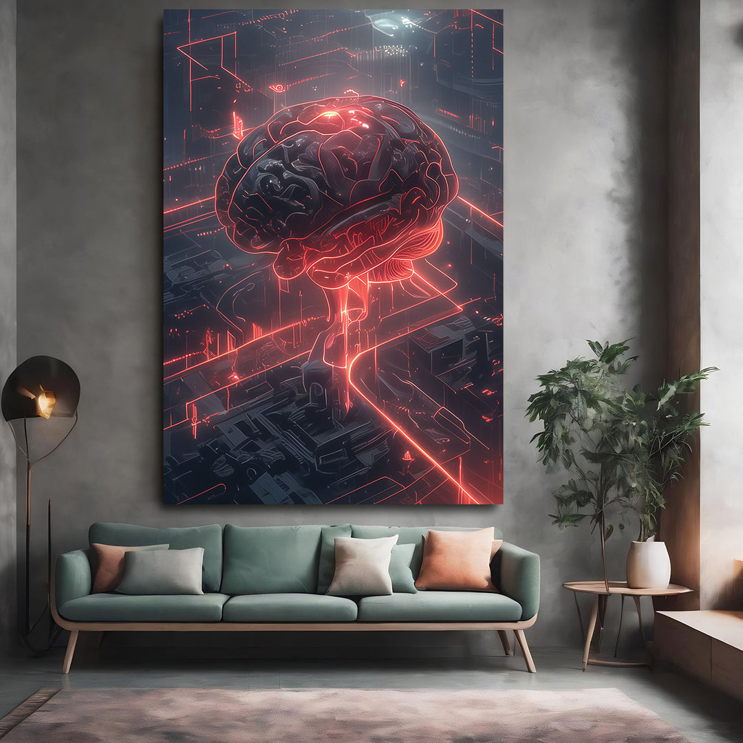 Loading image: Neural Circuit Cyberpunk Art | CYBER TECHWEAR®