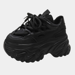 Loading image: Platform All Black Sneakers