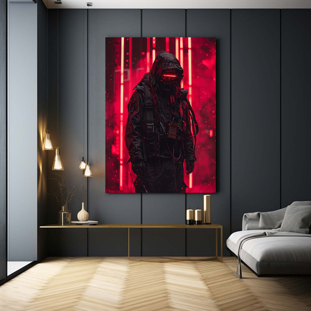 Loading image: Red Vision Cyberpunk Art | CYBER TECHWEAR®