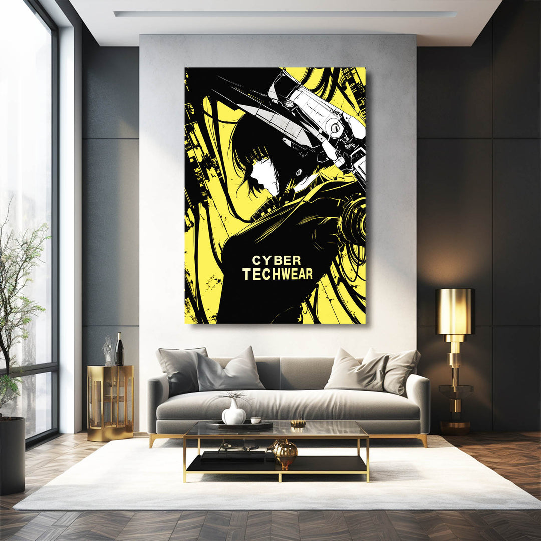 Loading image: Shadow Enforcer Cyberpunk Art | CYBER TECHWEAR®