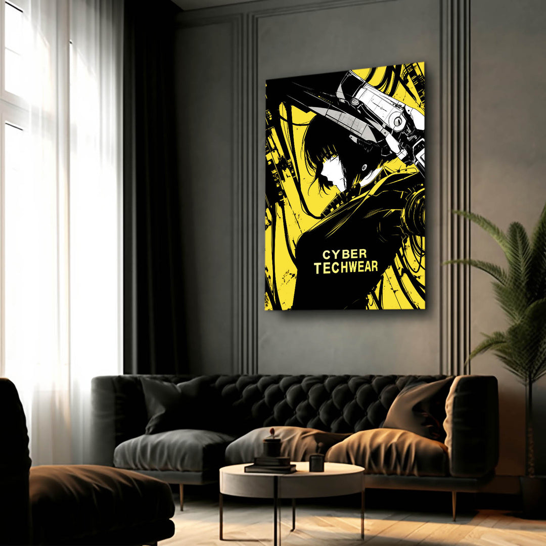 Loading image: Shadow Enforcer Cyberpunk Art | CYBER TECHWEAR®