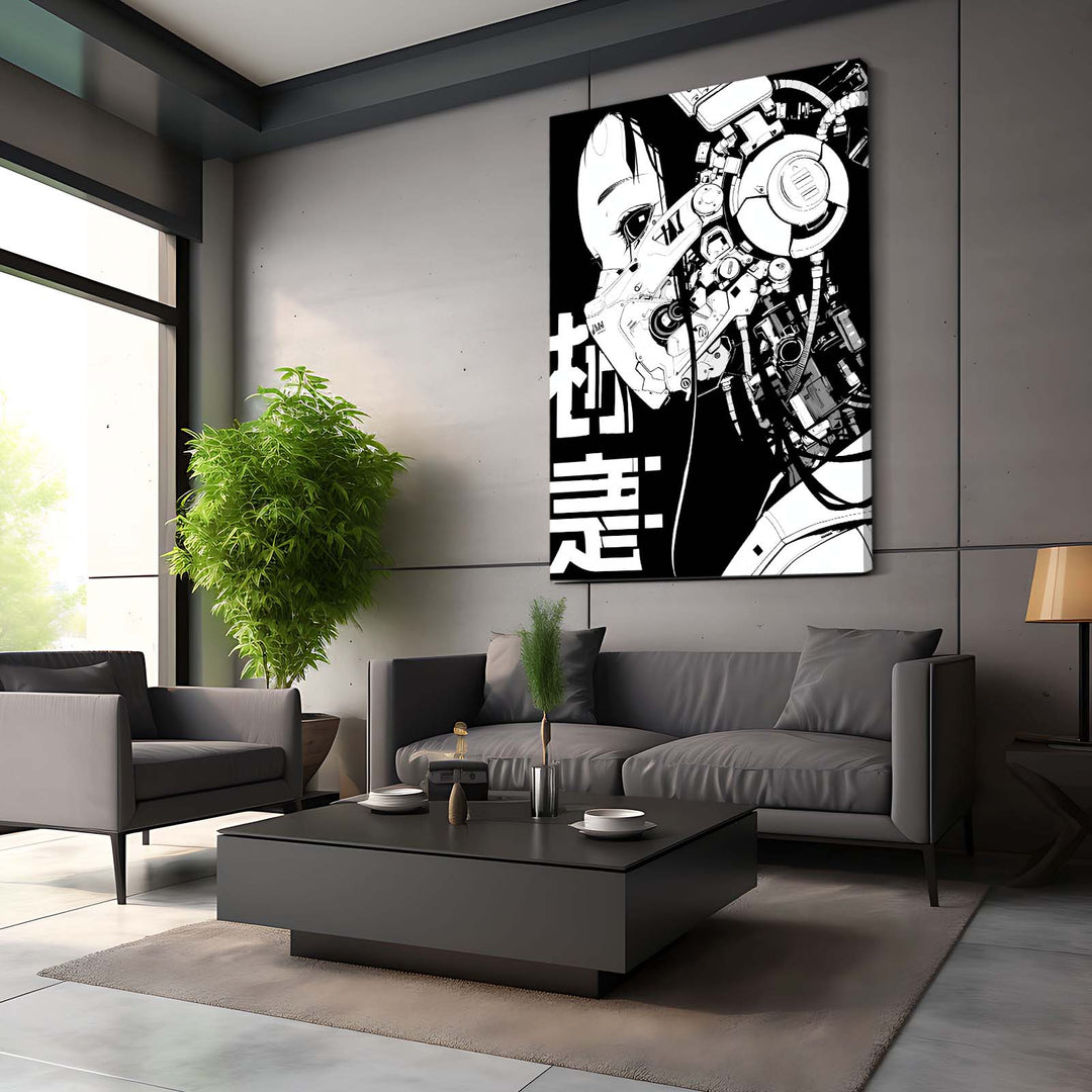 Techno Mask Cyberpunk Art