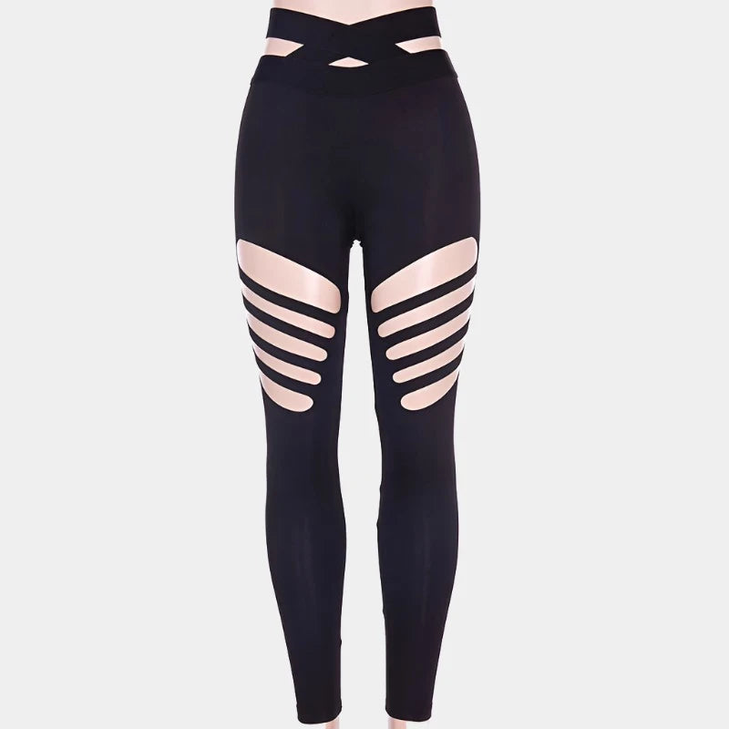 Thigh Cut Out Pants | CYBER TECHWEAR®