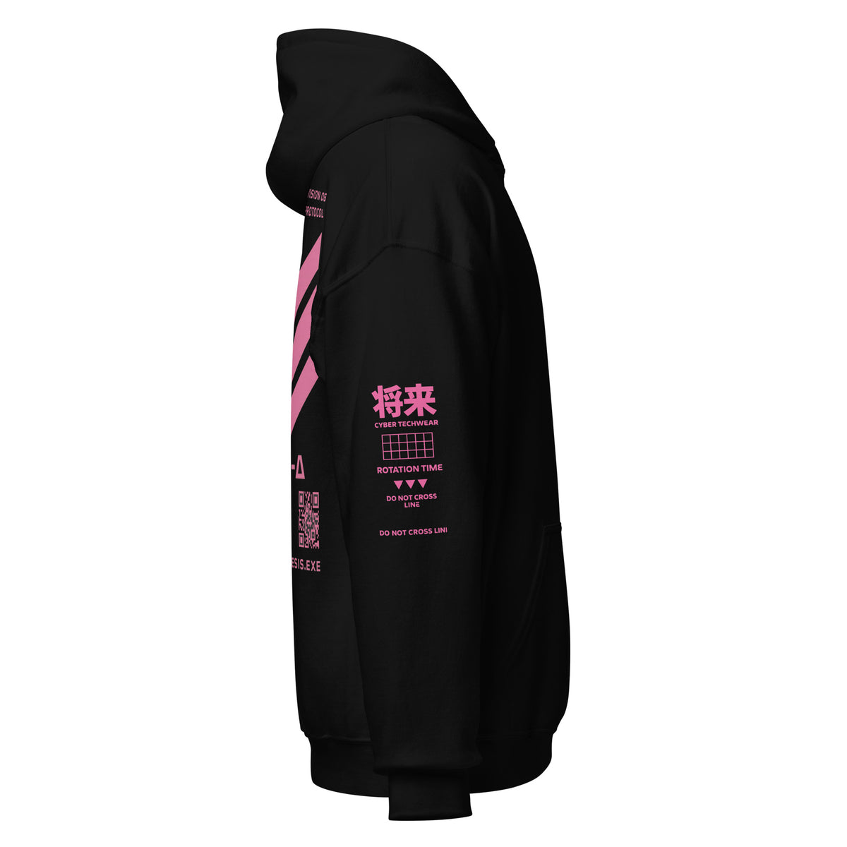 Cyber Pink Techwear Hoodie – CYBER TECHWEAR