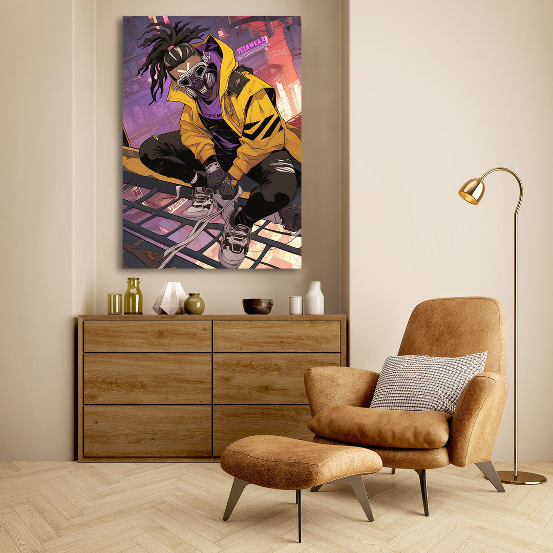 Loading image: Urban Sprawl Cyberpunk Art | CYBER TECHWEAR®