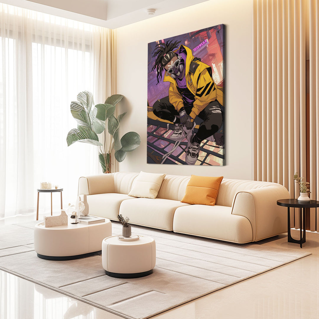 Loading image: Urban Sprawl Cyberpunk Art | CYBER TECHWEAR®