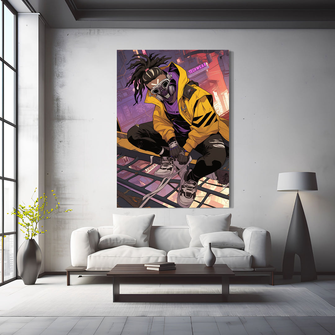 Loading image: Urban Sprawl Cyberpunk Art | CYBER TECHWEAR®