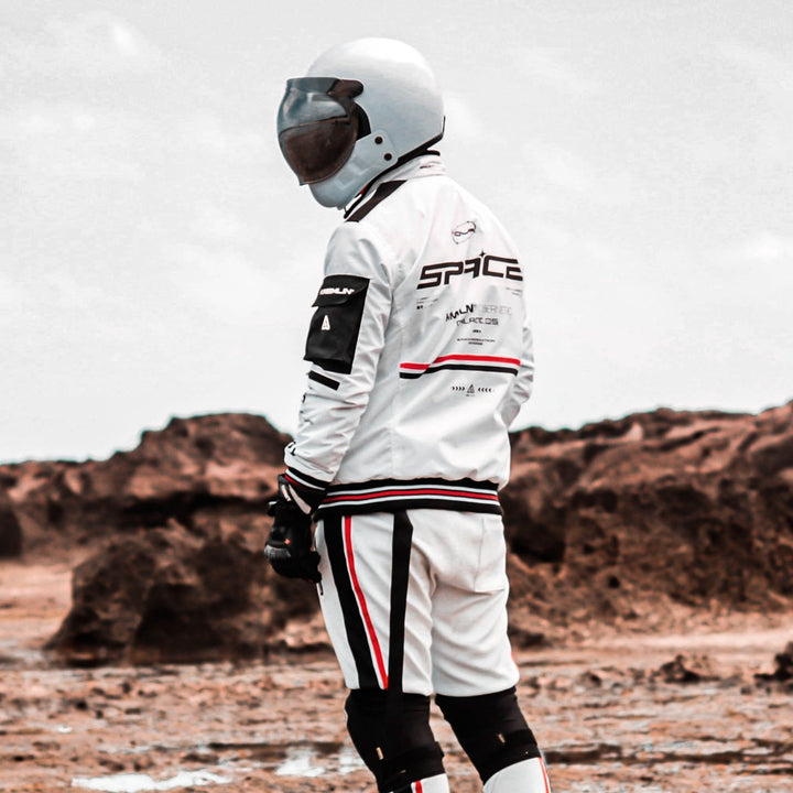 White Cyberpunk Techwear Jacket | CYBER TECHWEAR®