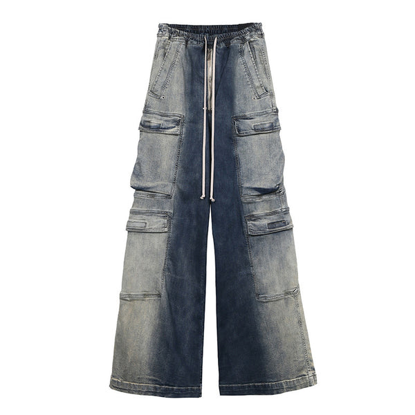 Wide Leg Cyberpunk Gradient Jeans – CYBER TECHWEAR