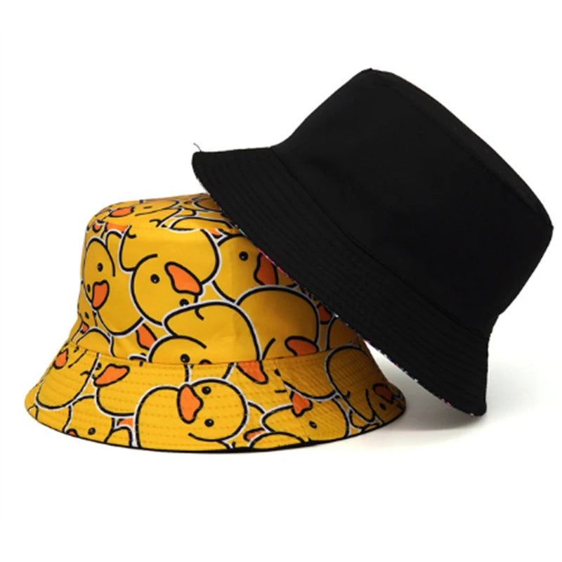 Yellow Duck Bucket Hats | CYBER TECHWEAR®